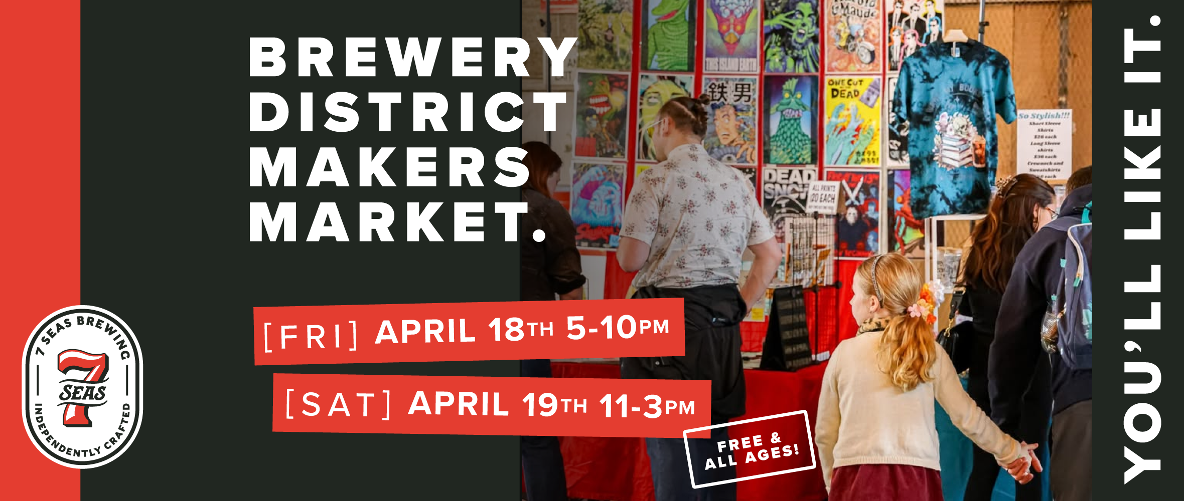 Spring Brewery District Makers Market | April 2025 - 7 Seas Brewing