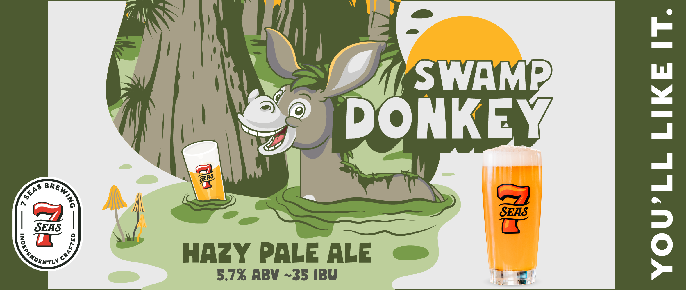 Swamp Donkey Hazy Pale Ale - 7 Seas Brewing